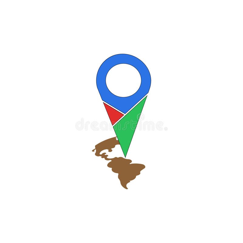 Icon Maps Template Design Trendy Stock Illustration - Illustration of ...