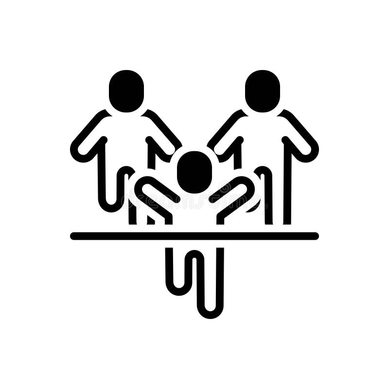Black Solid Icon for Marathon, Running and Race Stock Illustration ...
