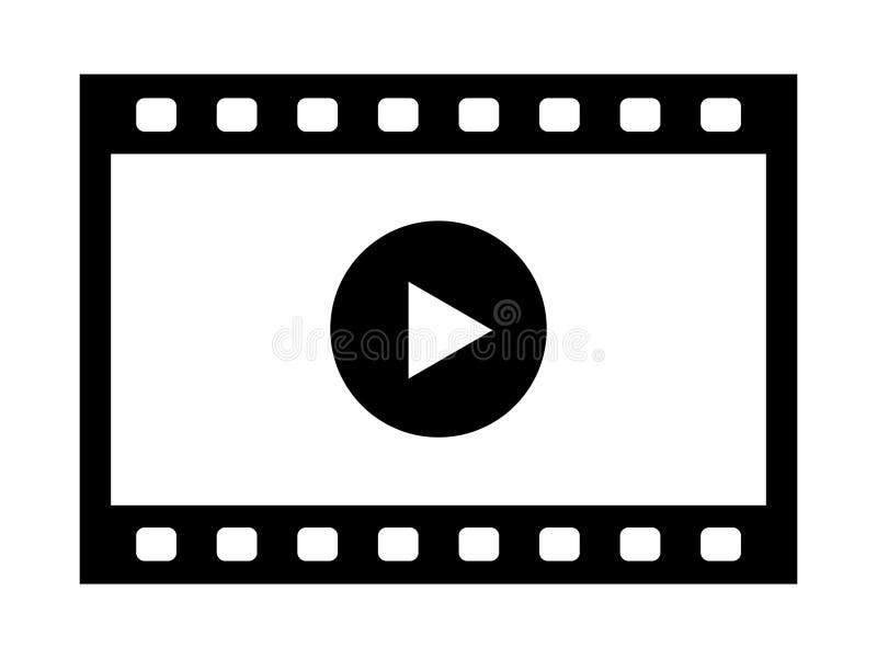 Video file icon (mark) stock vector. Illustration of multimedia - 353847868