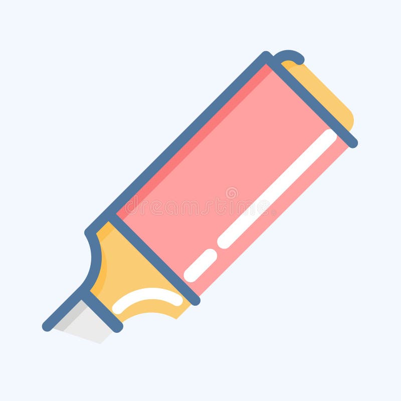 Icon Marker. Suitable for Paint Art Tools Symbol. Doodle Style. Simple ...