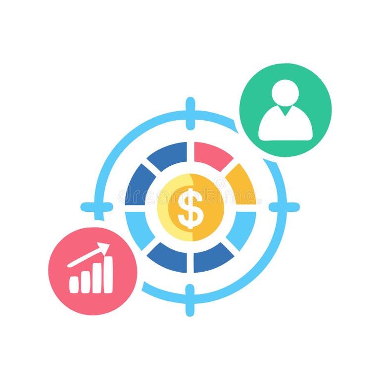 Icon for Market Segmentation Assessment Stock Vector - Illustration of ...