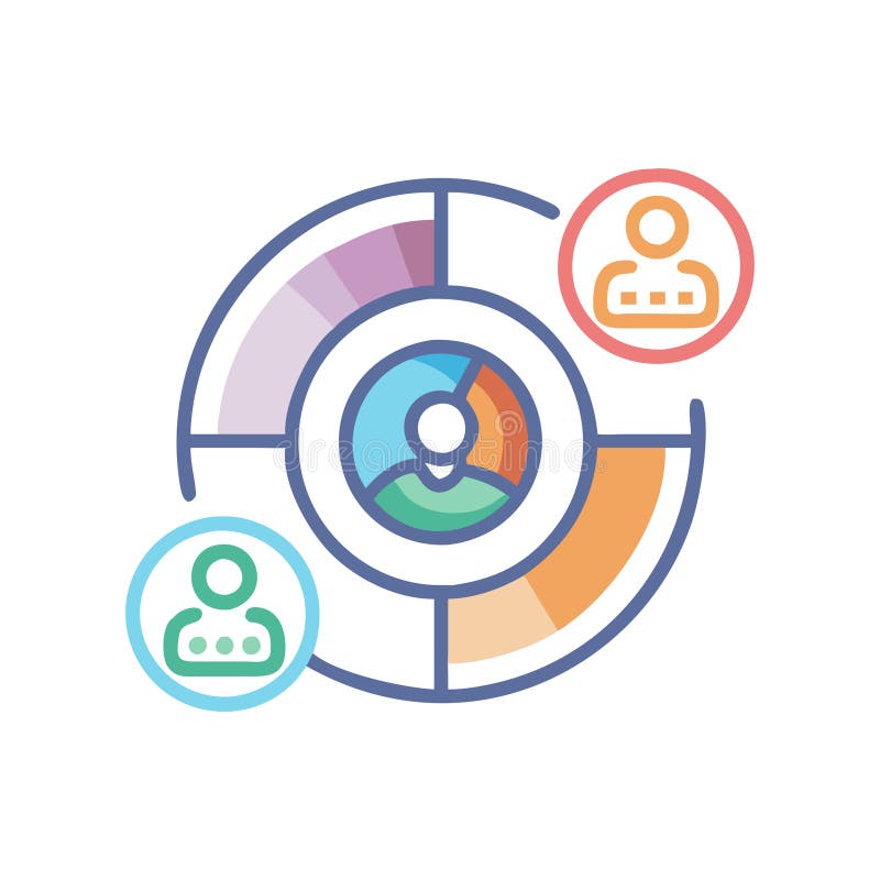 Icon for Market Segmentation Techniques Stock Vector - Illustration of ...