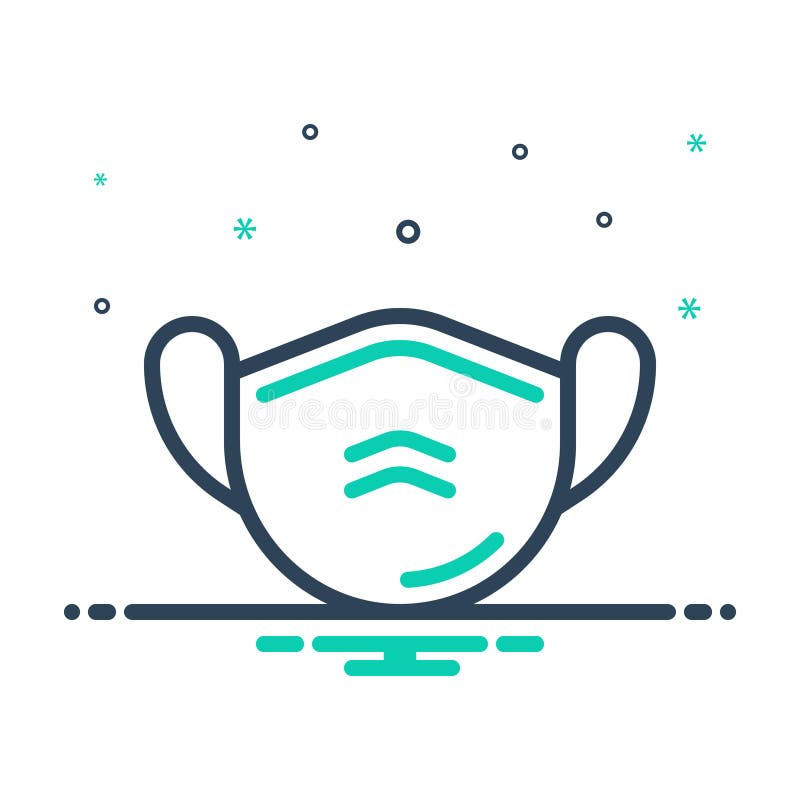 Mix Icon for Mask, Safety and Dust Stock Vector - Illustration of ...