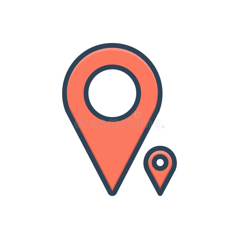 Color Illustration Icon for Massive, Extensive and Enormous Stock ...