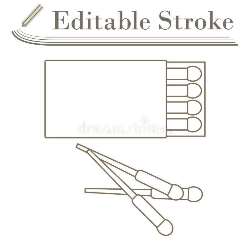 Icon of Match Box stock vector. Illustration of element - 203682734