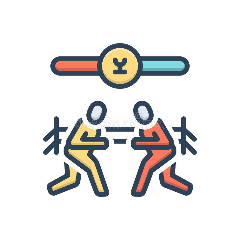 Color Illustration Icon for Match, Sport and Boxer Stock Vector ...