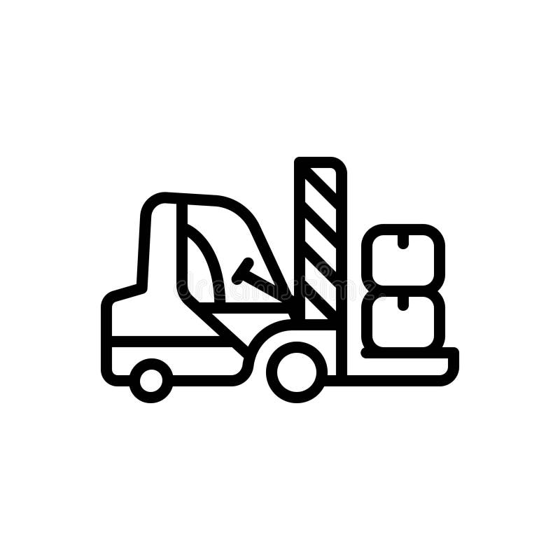 Material Handling Forklift Stock Illustrations – 1,769 Material ...