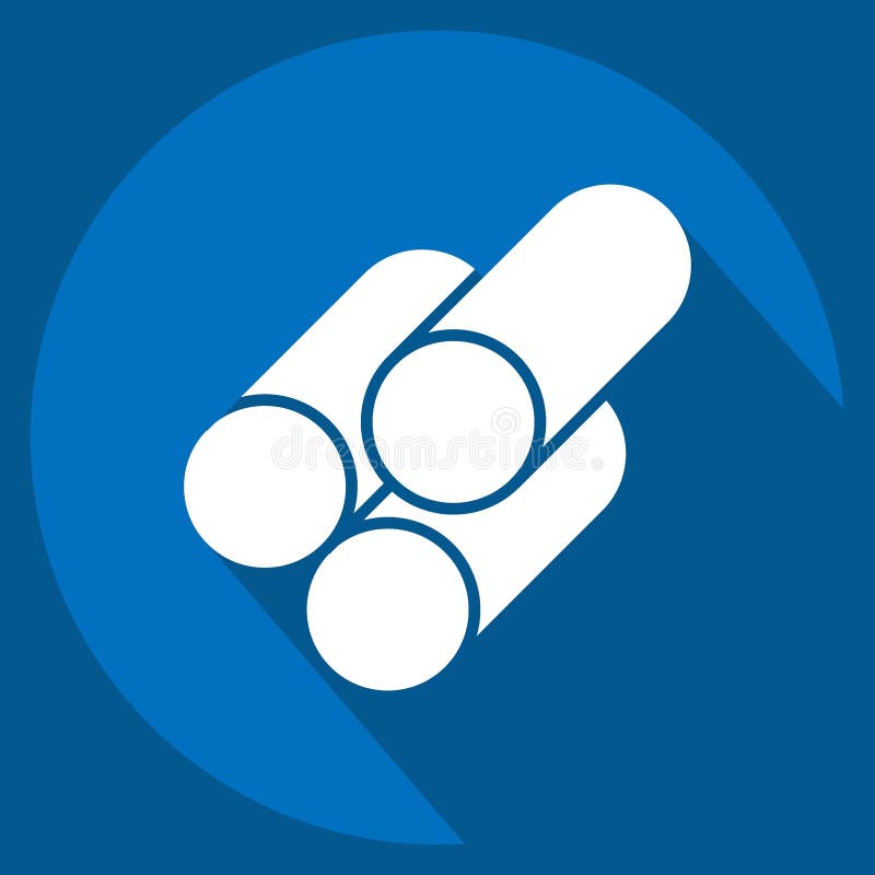 Icon Material. Related To Building Material Symbol. Long Shadow Style ...