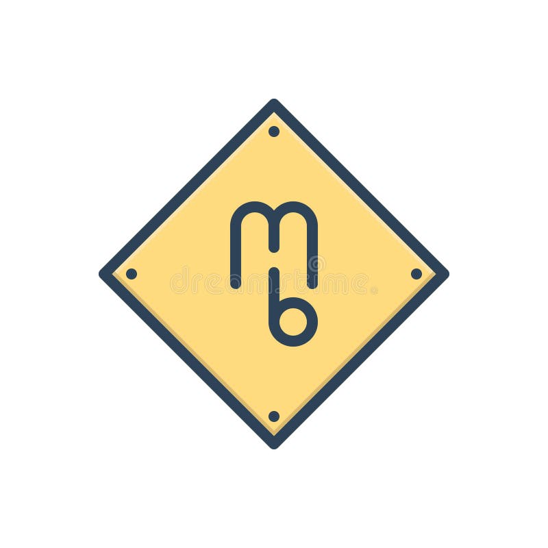 Color Illustration Icon for Mb, Font and Monogram Stock Illustration ...