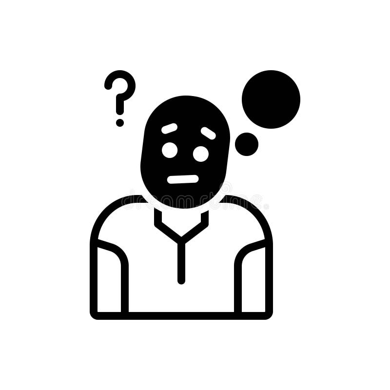 Black Solid Icon for Mean, Selfish and Greedy Stock Vector ...