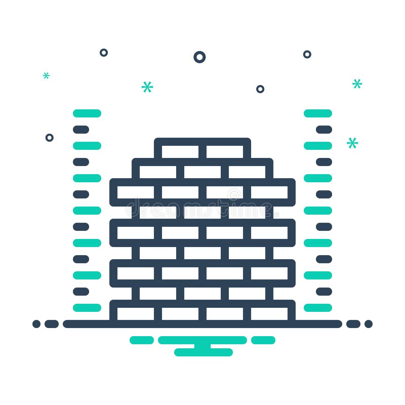 Mix Icon for Measuring, Averaging and Wall Stock Vector - Illustration ...