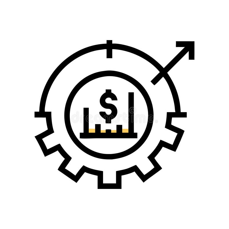 Icon for Measuring Financial Performance Stock Vector - Illustration of ...