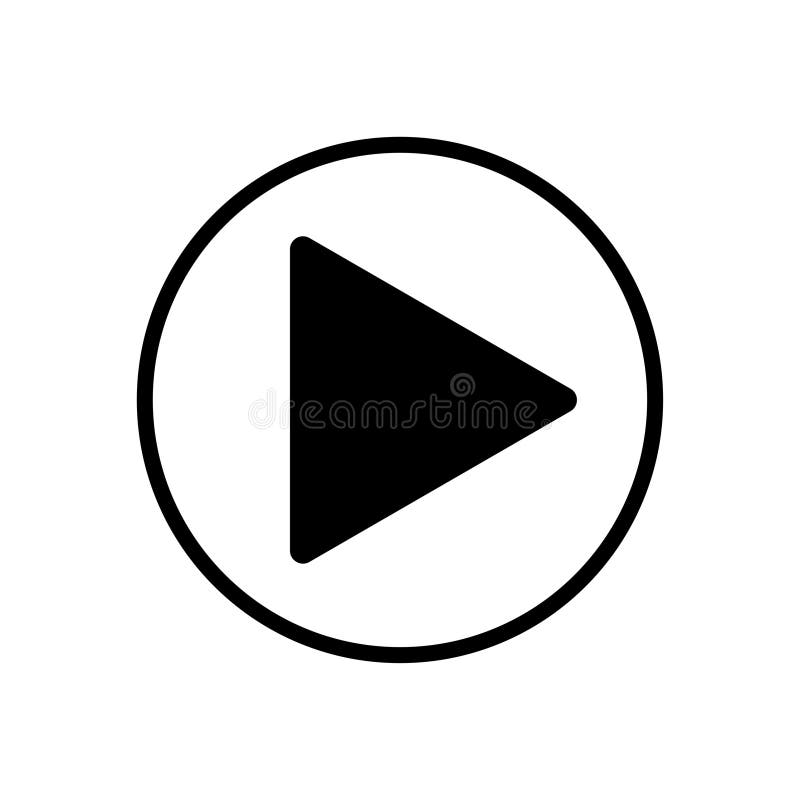Icon media play stock vector. Illustration of broadcast - 304805488