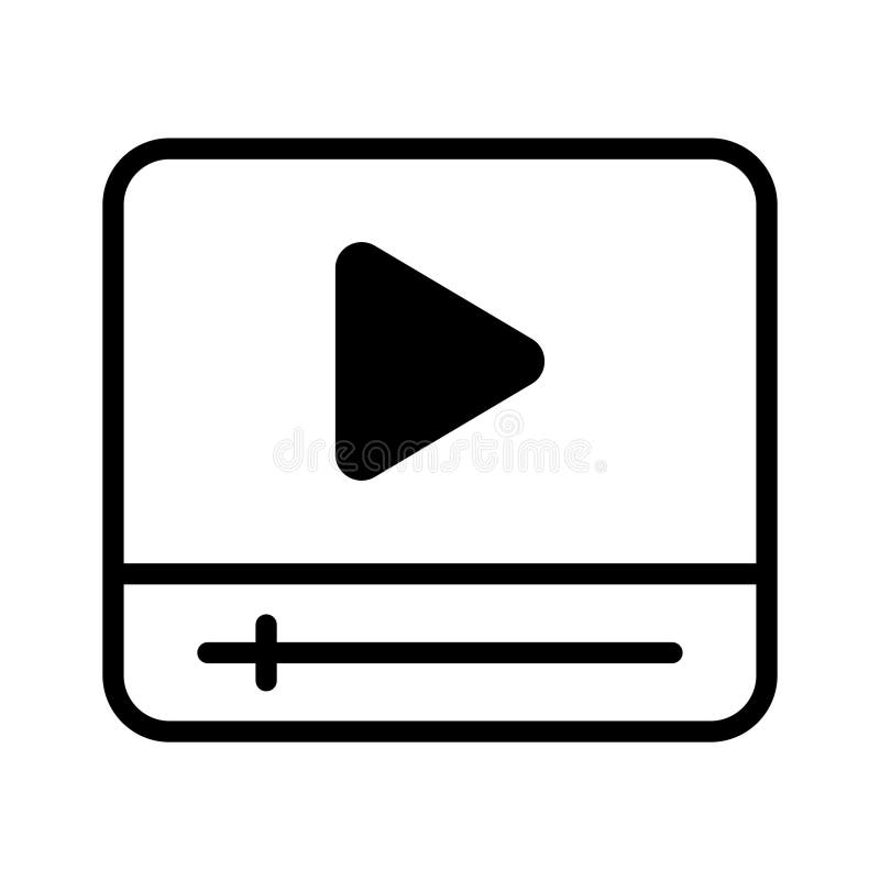 An Icon of Media Player in Modern Style, Ready To Us Vector Stock ...