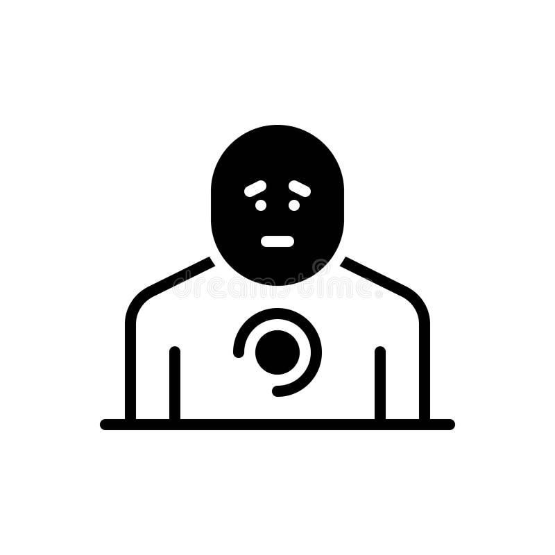 Black Solid Icon for Median, Midpoint and Average Stock Vector ...