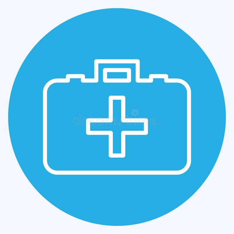 Icon Medicine Box - Blue Eyes Style - Simple Illustration,Editable ...