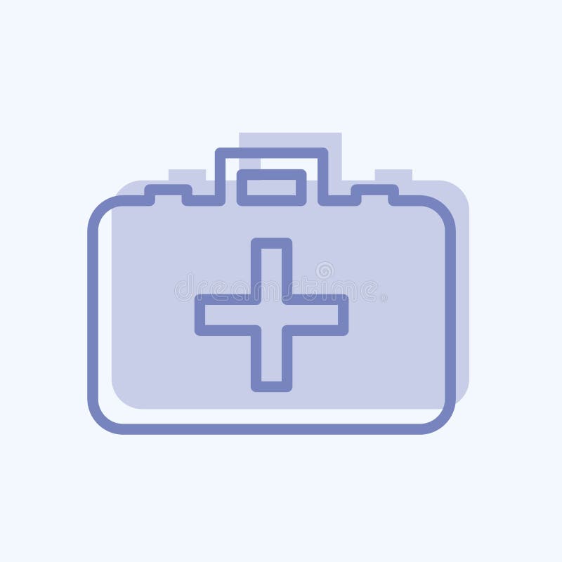 Icon Medicine Box - Two Tone Style - Simple Illustration,Editable ...