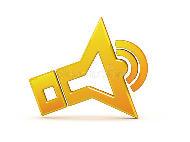 Icon of Medium Level Volume Stock Illustration - Illustration of loud ...