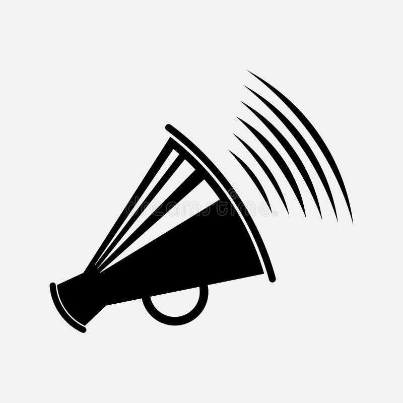 Icon Megaphone, Symbol Message Stock Illustration - Illustration of ...