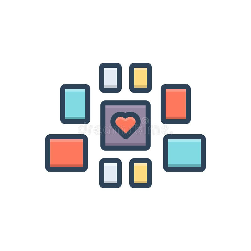 Color Illustration Icon for Memories, Image and Gallery Stock Vector ...