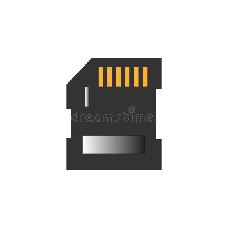 Icon Memory Micro Card Template Design Stock Illustration ...