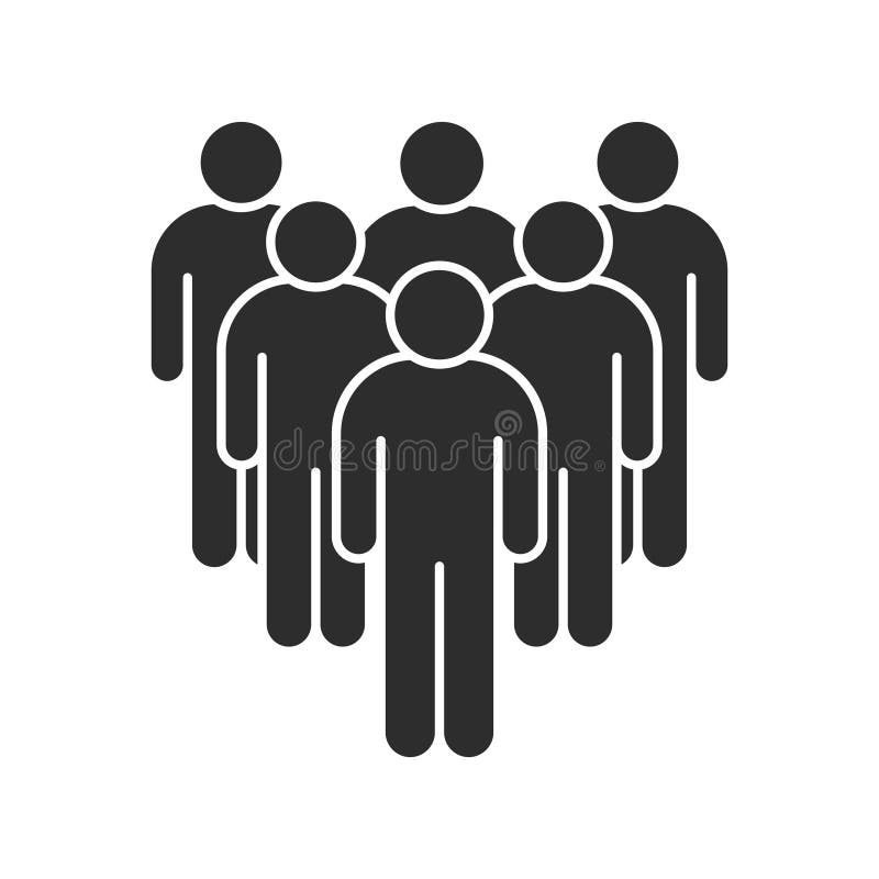 Icon of men group stock vector. Illustration of design - 299006923