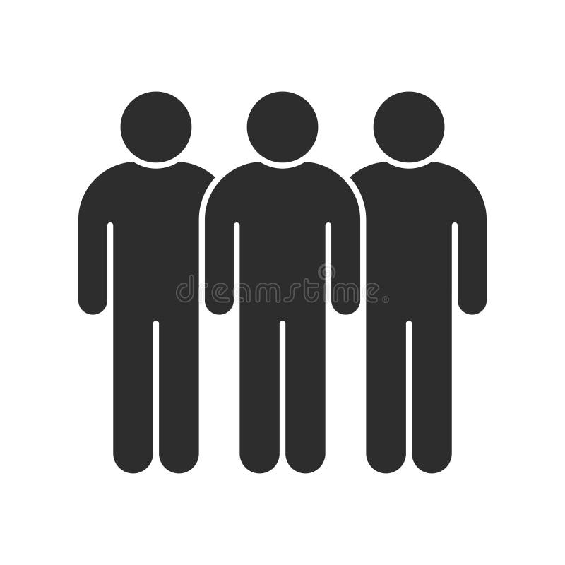 Icon of men stock vector. Illustration of design, silhouette - 299006617