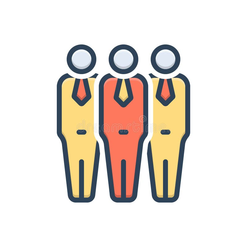 Color Illustration Icon for Men, Together and Guy Stock Vector ...