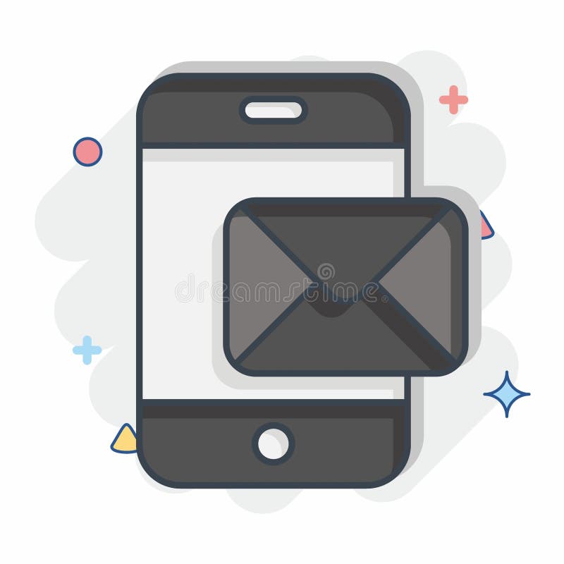 Icon Message. Related To Communication Symbol. Comic Style. Simple ...