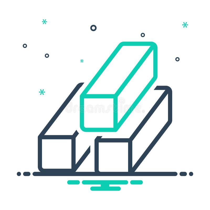 Mix Icon for Metal, Steel and Material Stock Vector - Illustration of ...