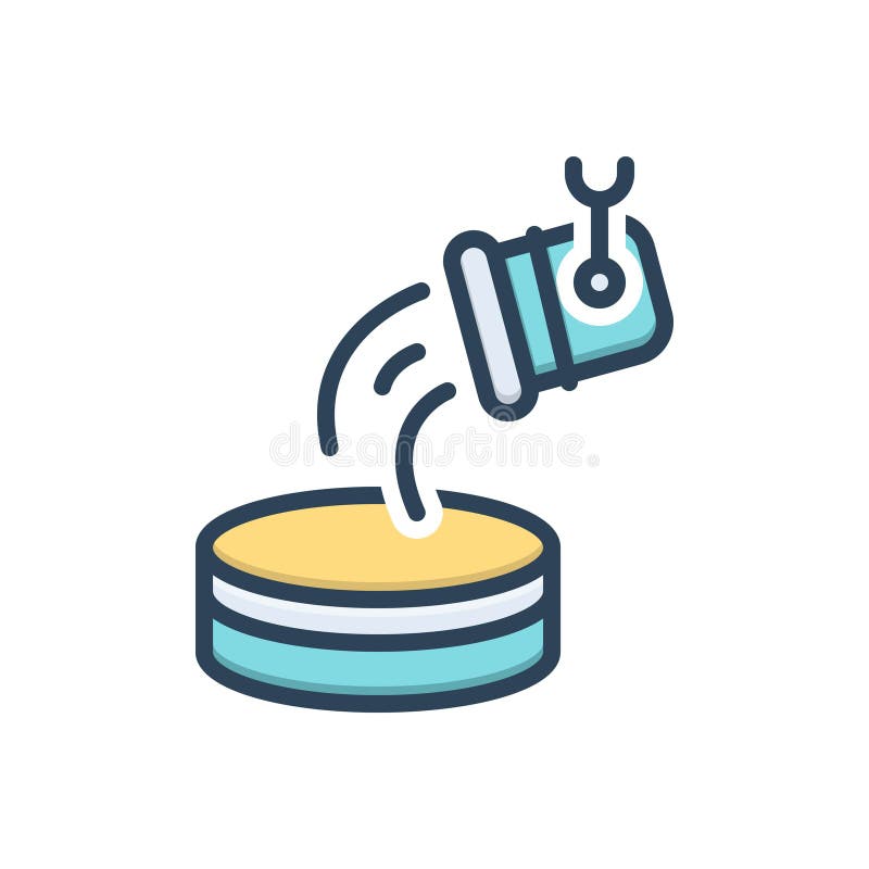 Color Illustration Icon for Metallurgy, Metals and Iron Stock ...