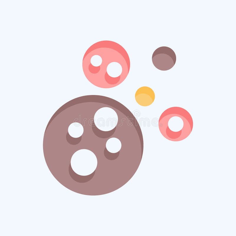 Icon Meteorites. Related To Space Symbol. Flat Style. Simple Design ...