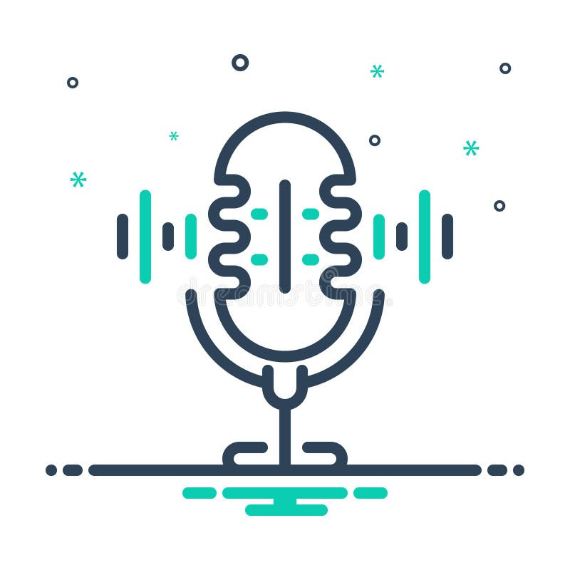 Mix Icon for Mike, Microphone and Record Stock Vector - Illustration of ...