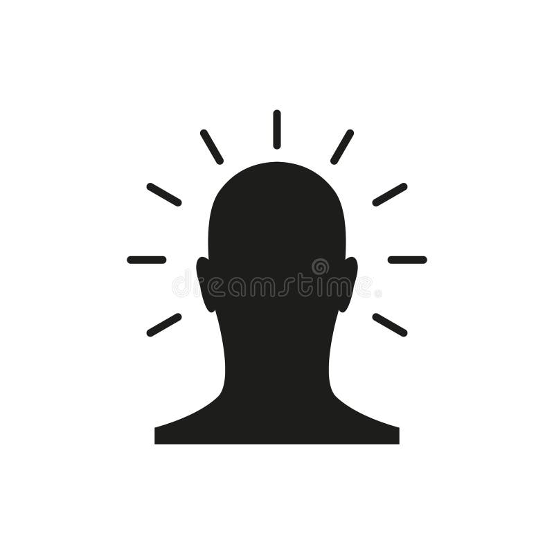 The Icon of the Mind. Simple Vector Illustration. Stock Vector ...