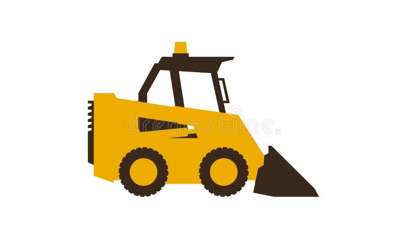 Icon Mini Loader. Construction Machinery. Vector Illustration. Sleek ...