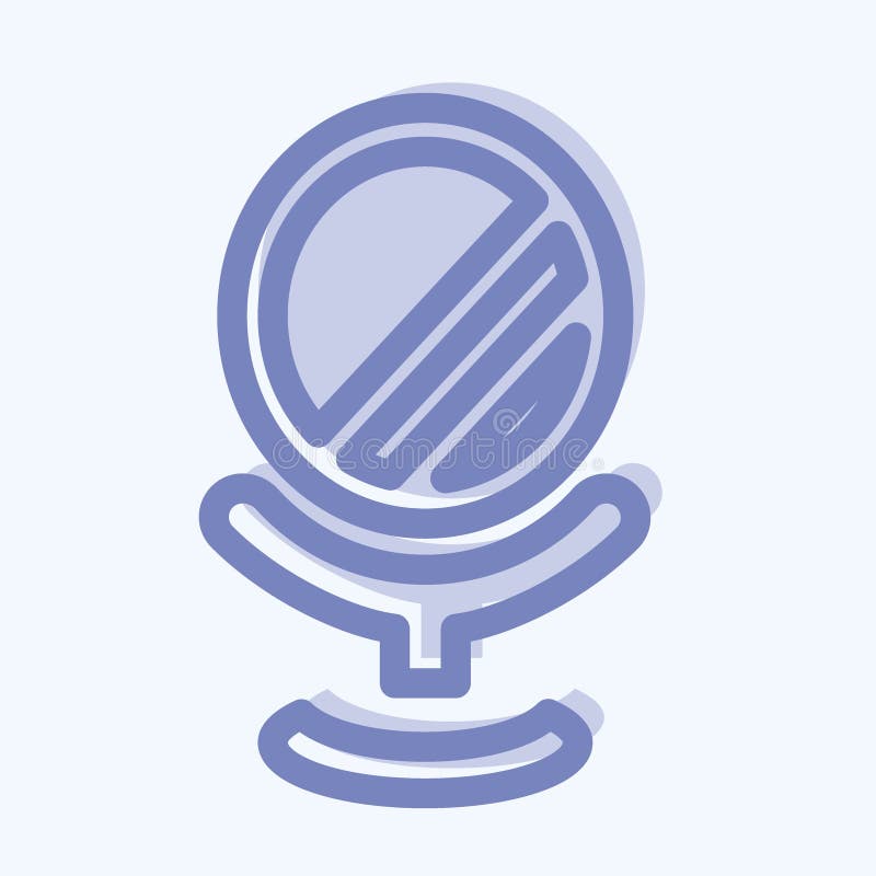 Icon Mirror 1 - Two Tone Style - Simple Illustration, Editable Stroke ...