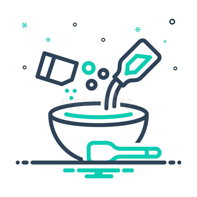 Mix Icon for Mix, Blend and Homemade Stock Illustration - Illustration ...