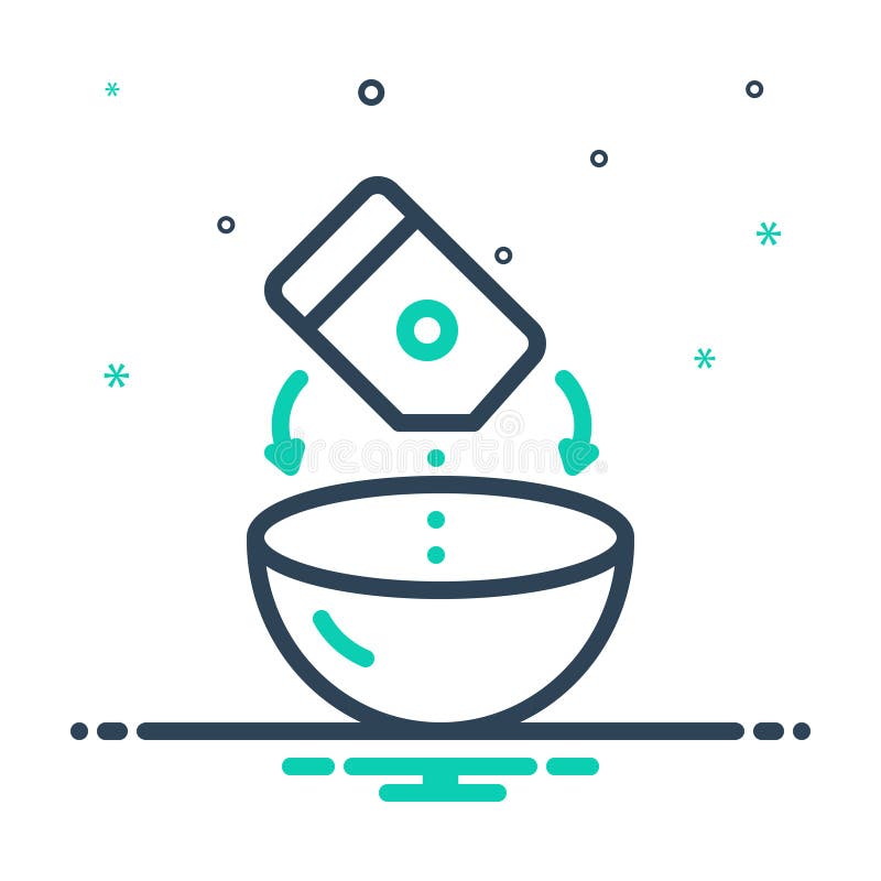 Mix Icon for Mixture, Soup and Combination Stock Vector - Illustration ...