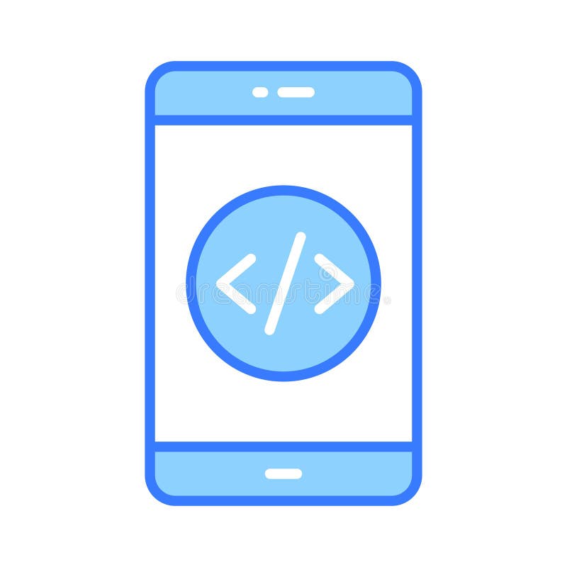 Mobile, Coding, Hardware, Cell Blue Logo Vector Stock Vector ...