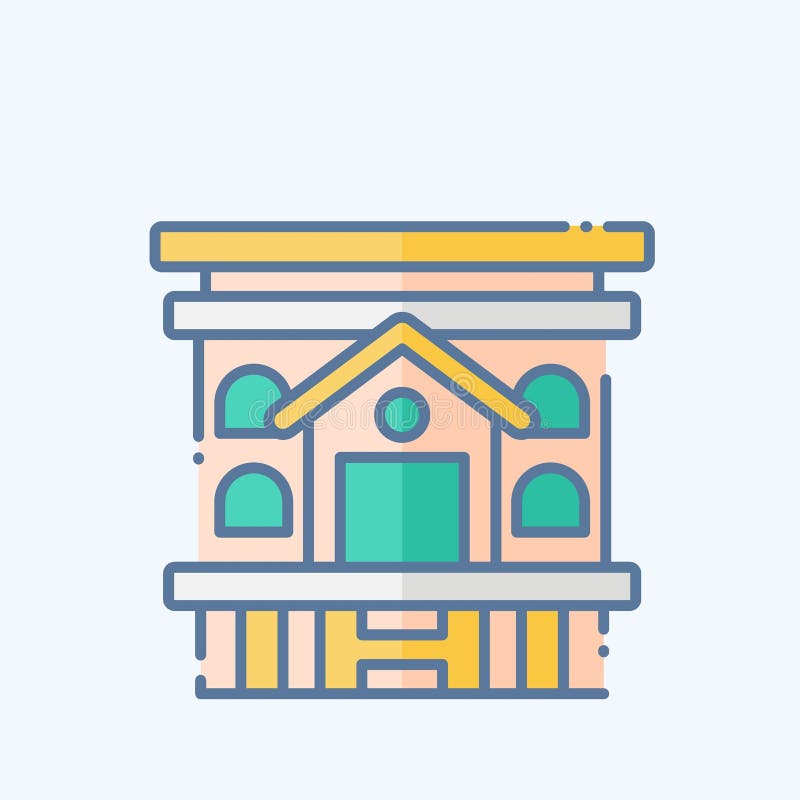 Icon Mobile Home. Related To Accommodations Symbol. Doodle Style ...