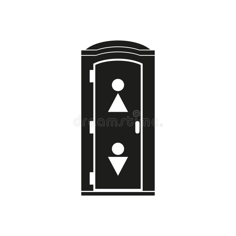 Icon of Mobile Portable Toilet. Simple Vector Illustration. Stock ...