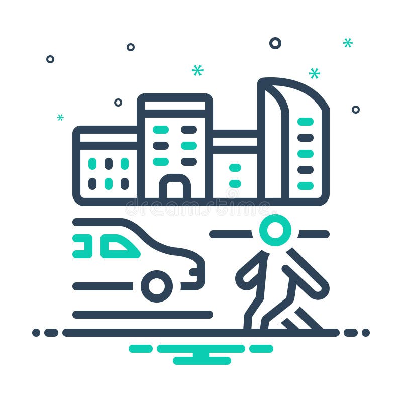 Mix Icon for Mobility, Auto and Transport Stock Vector - Illustration ...