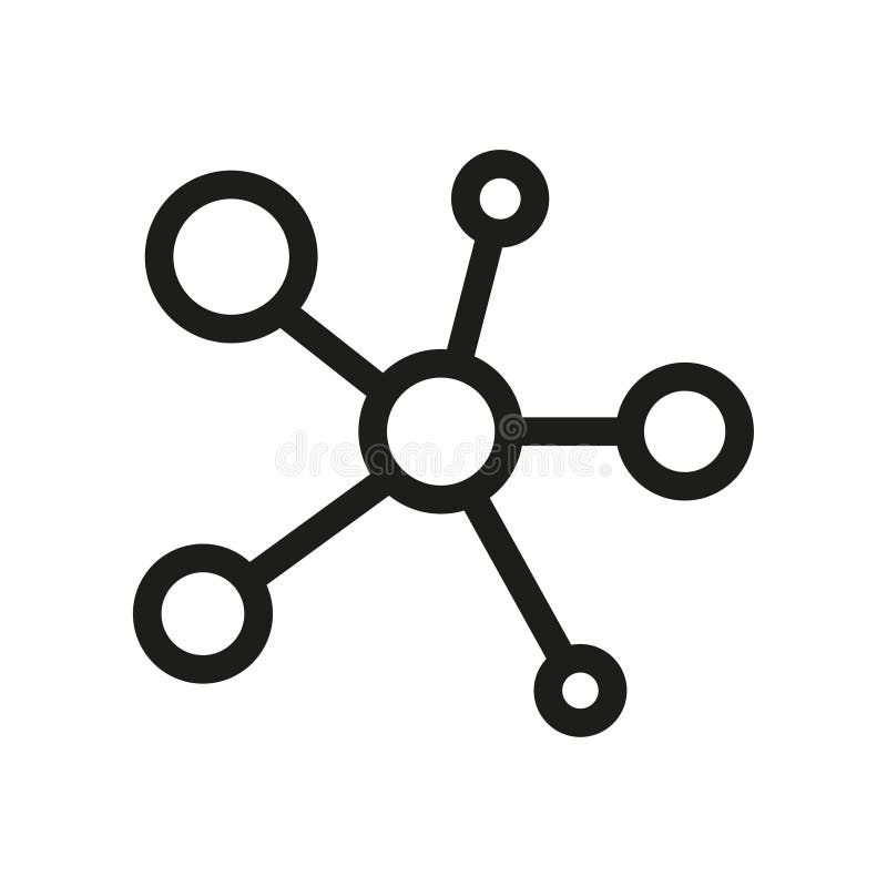 Icon Molecule Atom. Science Chemistry Structure. Network Biology ...