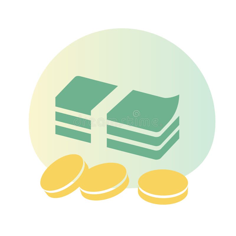 Icon - Money Bundle stock vector. Illustration of note - 261209396