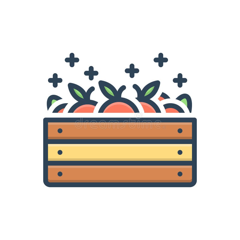 Color Illustration Icon for More, Much and Fruit Stock Illustration ...