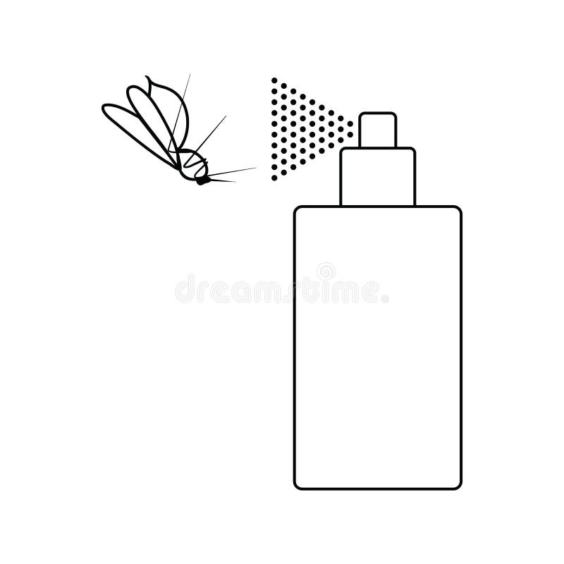 Icon of mosquito spray stock vector. Illustration of bite - 124236062