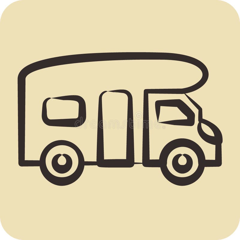 Icon Motor Automotive. Suitable for Automotive Symbol. Hand Drawn Style ...