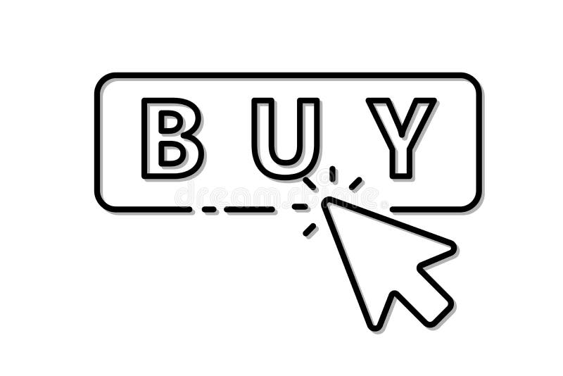 Icon Mouse Click on Buy Button. Vector Stock Vector - Illustration of ...