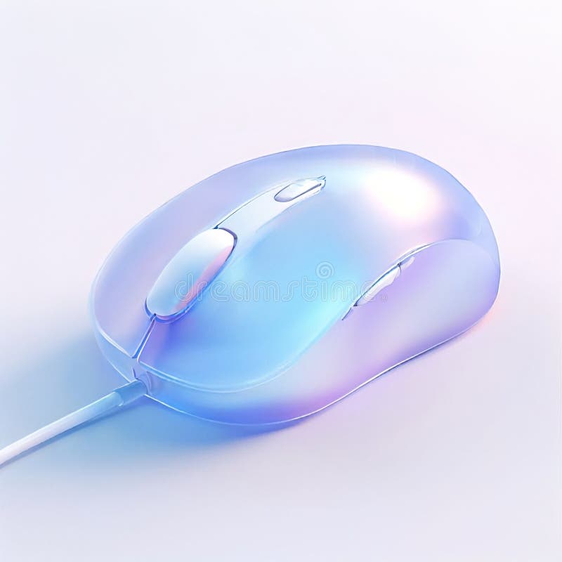 Icon of Mouse, Glossy Glass Style Stock Illustration - Illustration of ...