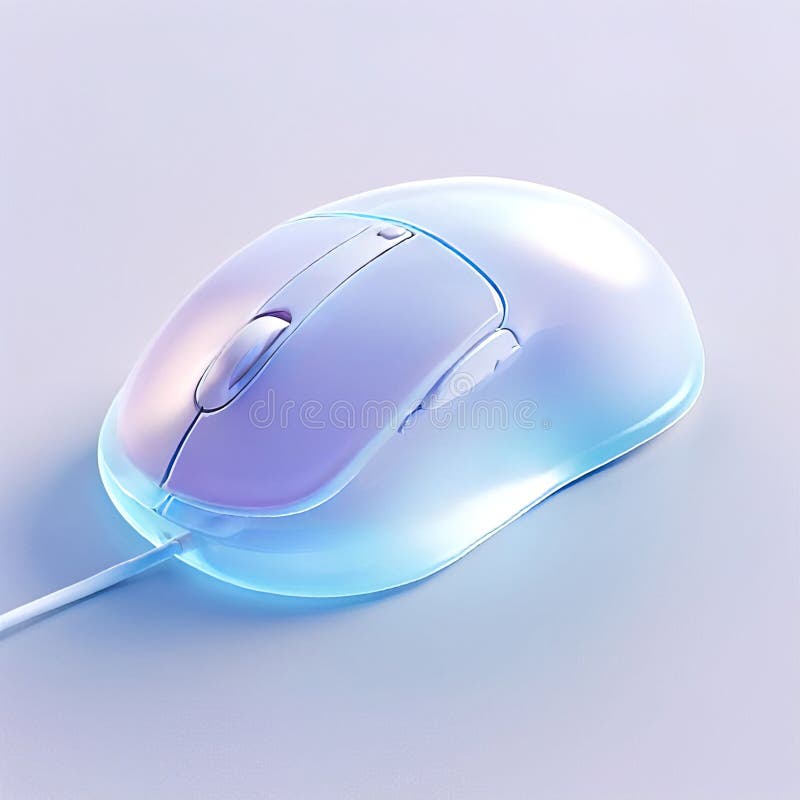 Icon of Mouse, Glossy Glass Style Stock Illustration - Illustration of ...